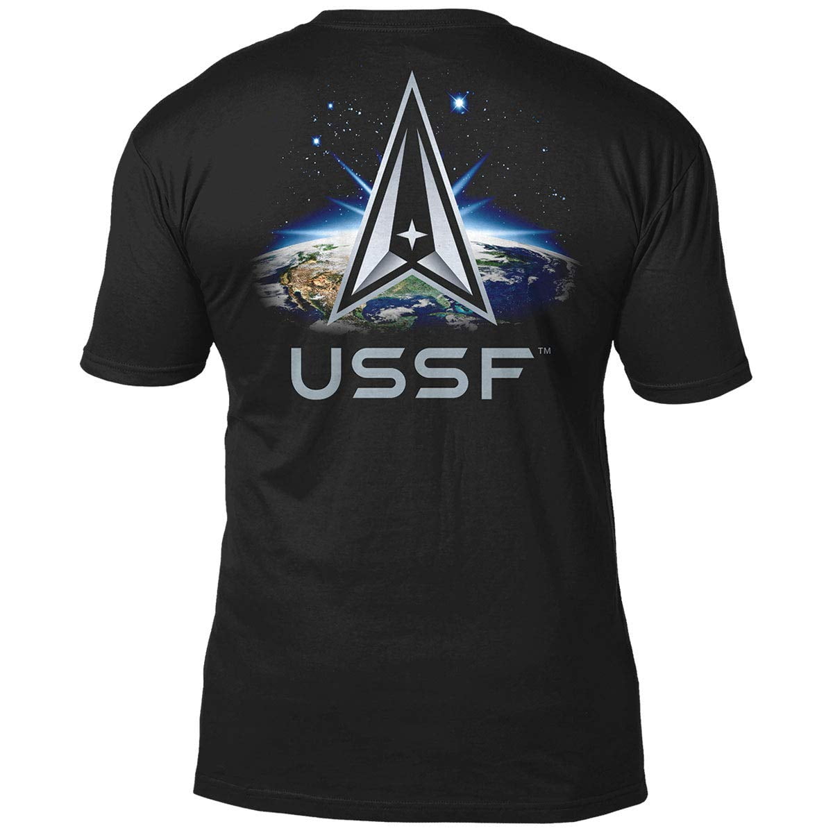 7.62 Design USSF 'Earth Logo' Men's T-Shirt Black Small - Walmart.com