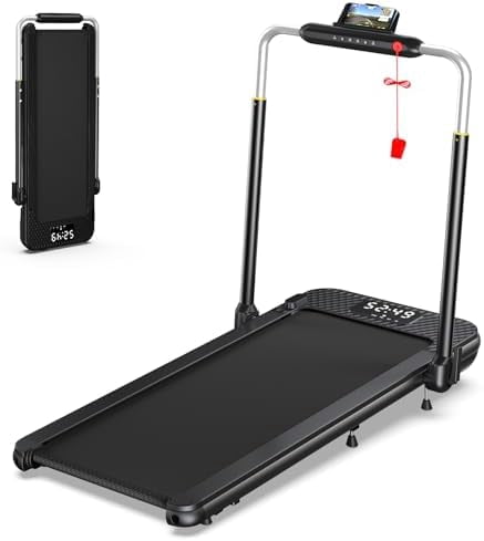 [7.6MPH MAX Speed & 340+ lbs Capacity] Foldable Walking Pad Treadmill ...