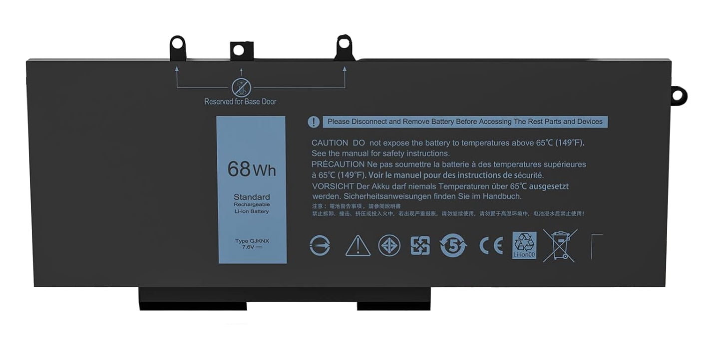 7.6V 68Wh GJKNX Laptop Battery for Dell Latitude 5480 5280 5590 5490 ...