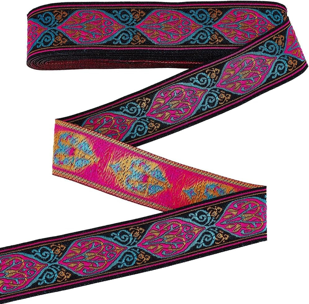 7.7 Yards Vintage Jacquard Ribbon Ethnic Embroidered Ribbon 1.3 inch ...