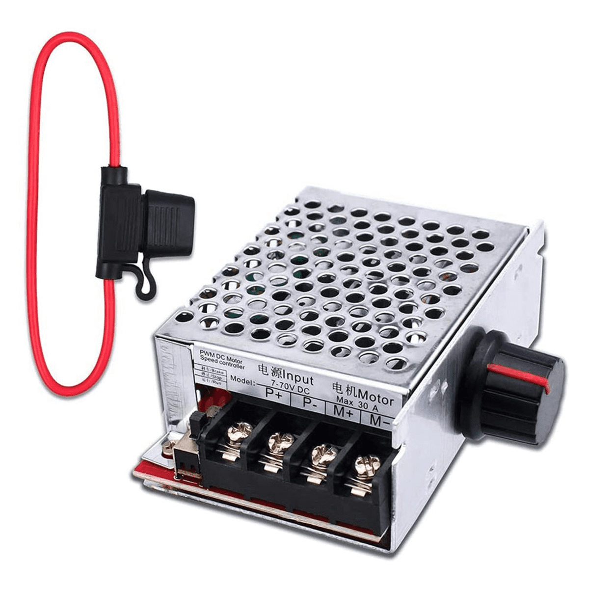 7-70V 30A PWM DC Motor Speed Controller Switch Control 12V 24V 36V 48V ...