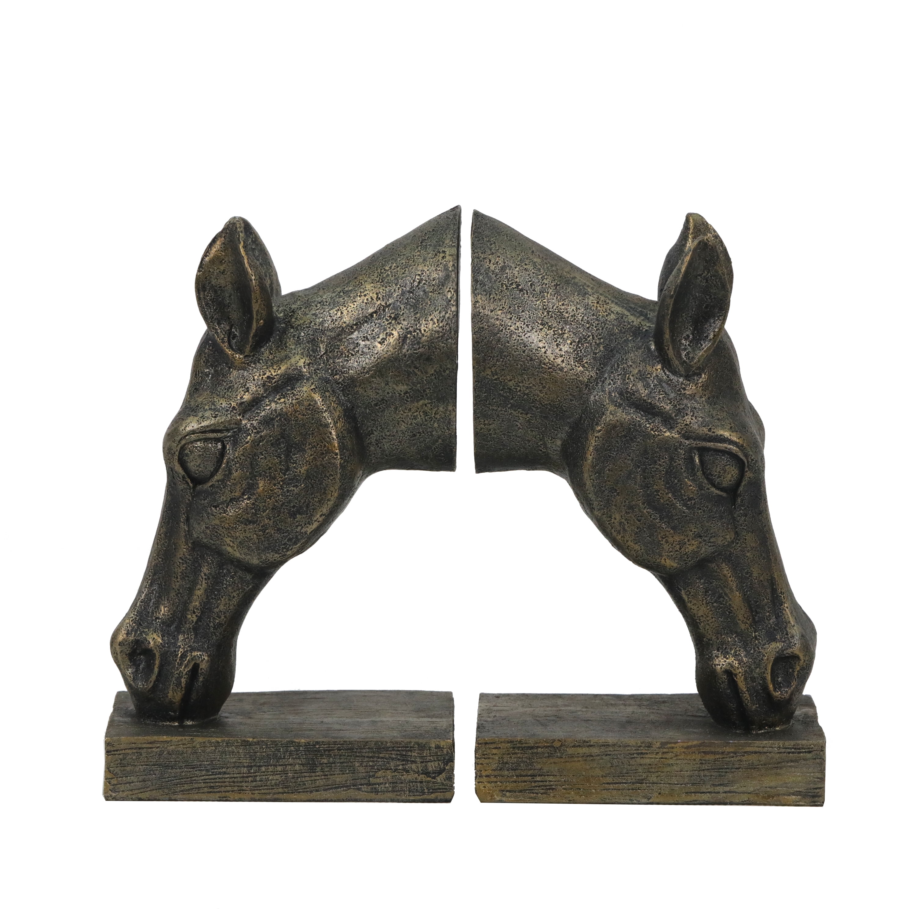 7.75" Antique Brass Horse Bookend Set by Ashland® - Fall Home Decor ...