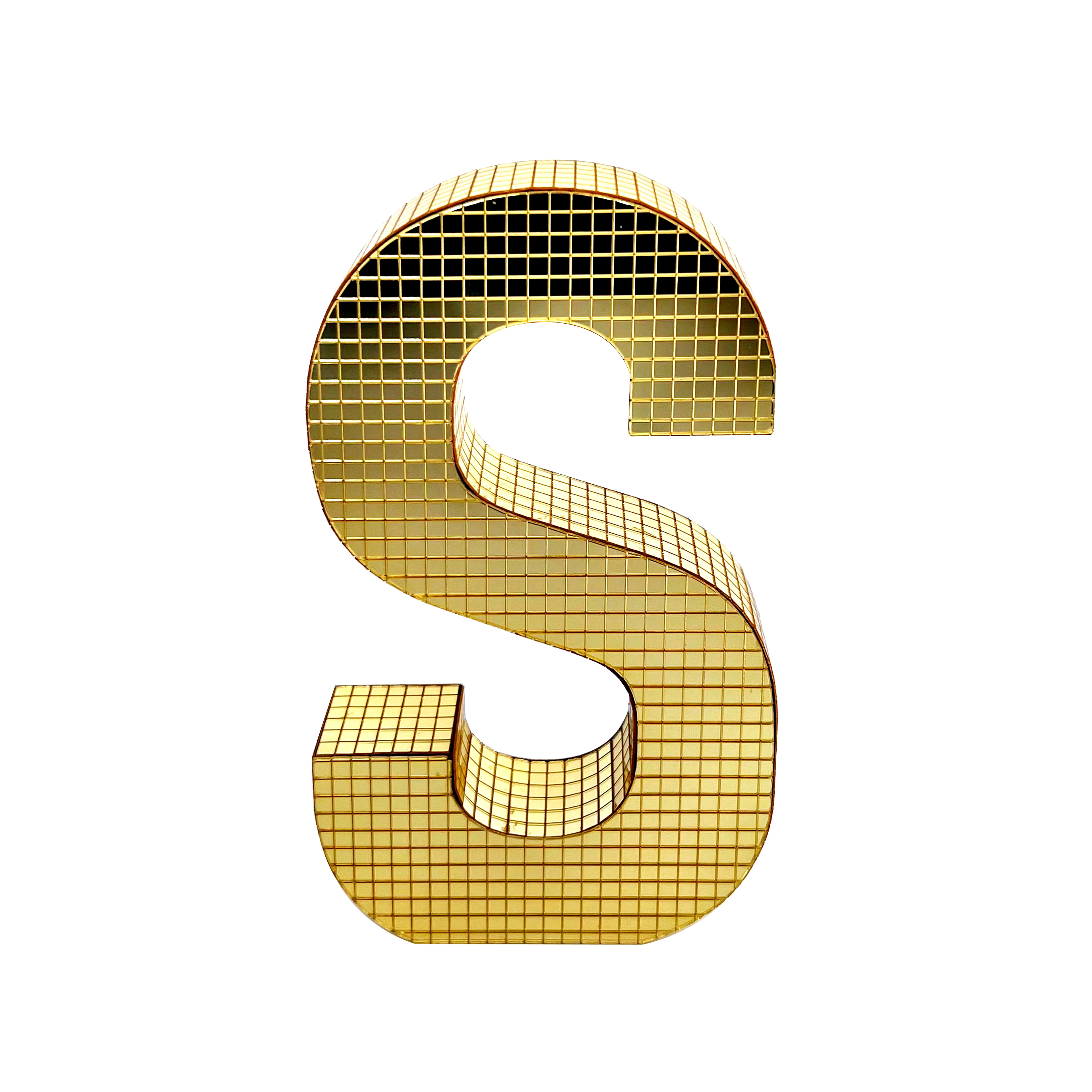 7.75" Gold Disco Tabletop Monogram Letter by Ashland® - Spring Home ...