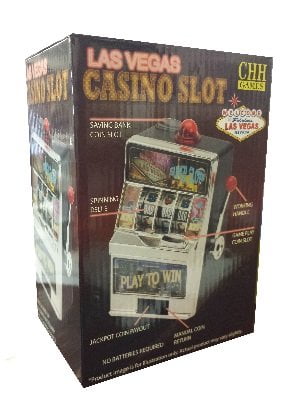 7.75" Miniature Slot Machine Figurine - Black & Aluminum - Walmart.com