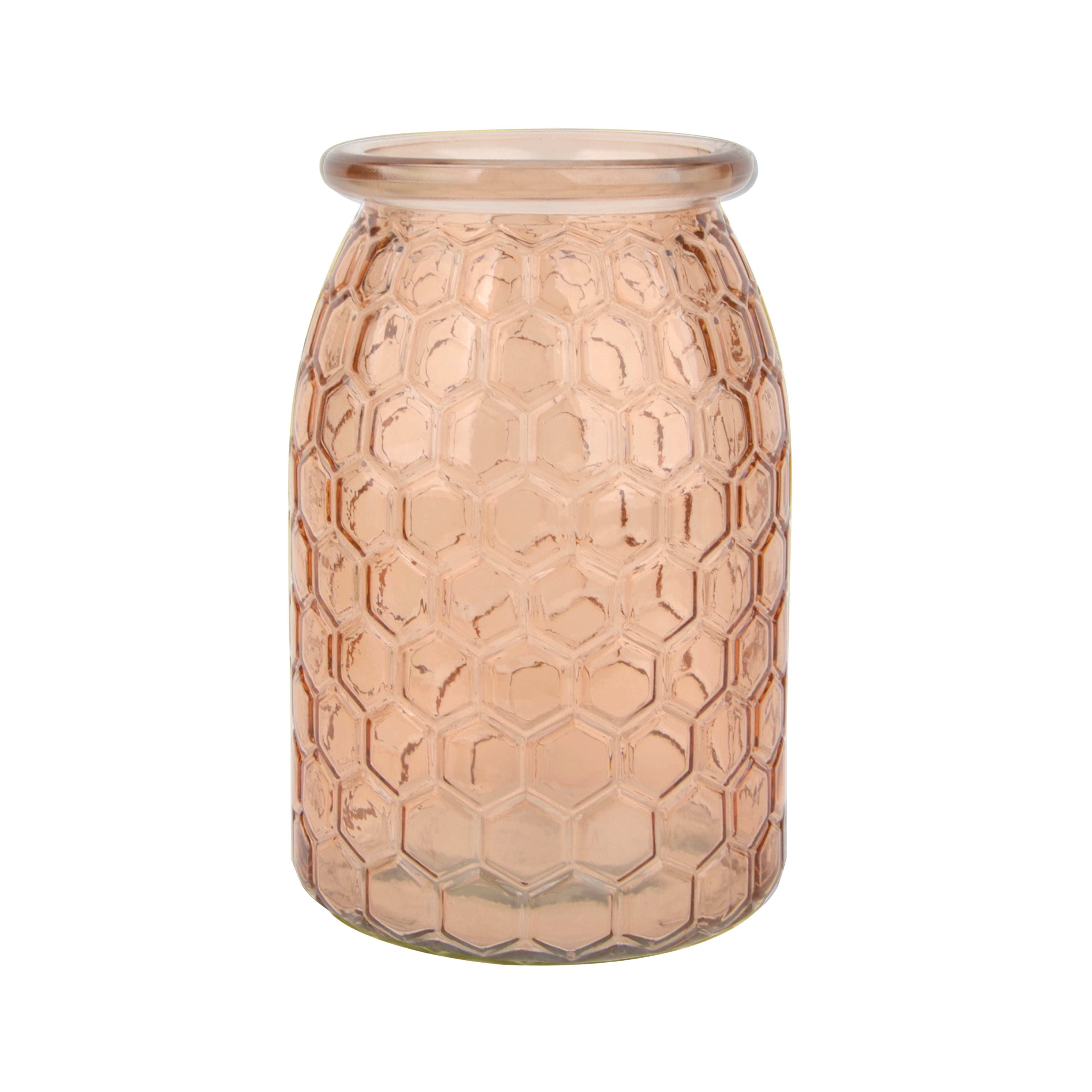 7.75" Pink Glass Honeycomb Vase by Ashland® - Baskets for Spring Home ...