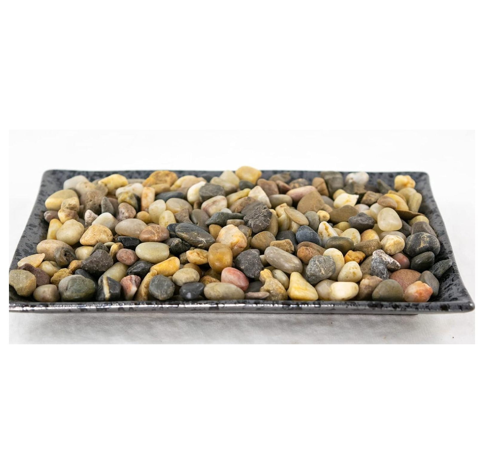 7.75" Rectangular Black Stain Ceramic Humidity/Drip Tray for Bonsai ...