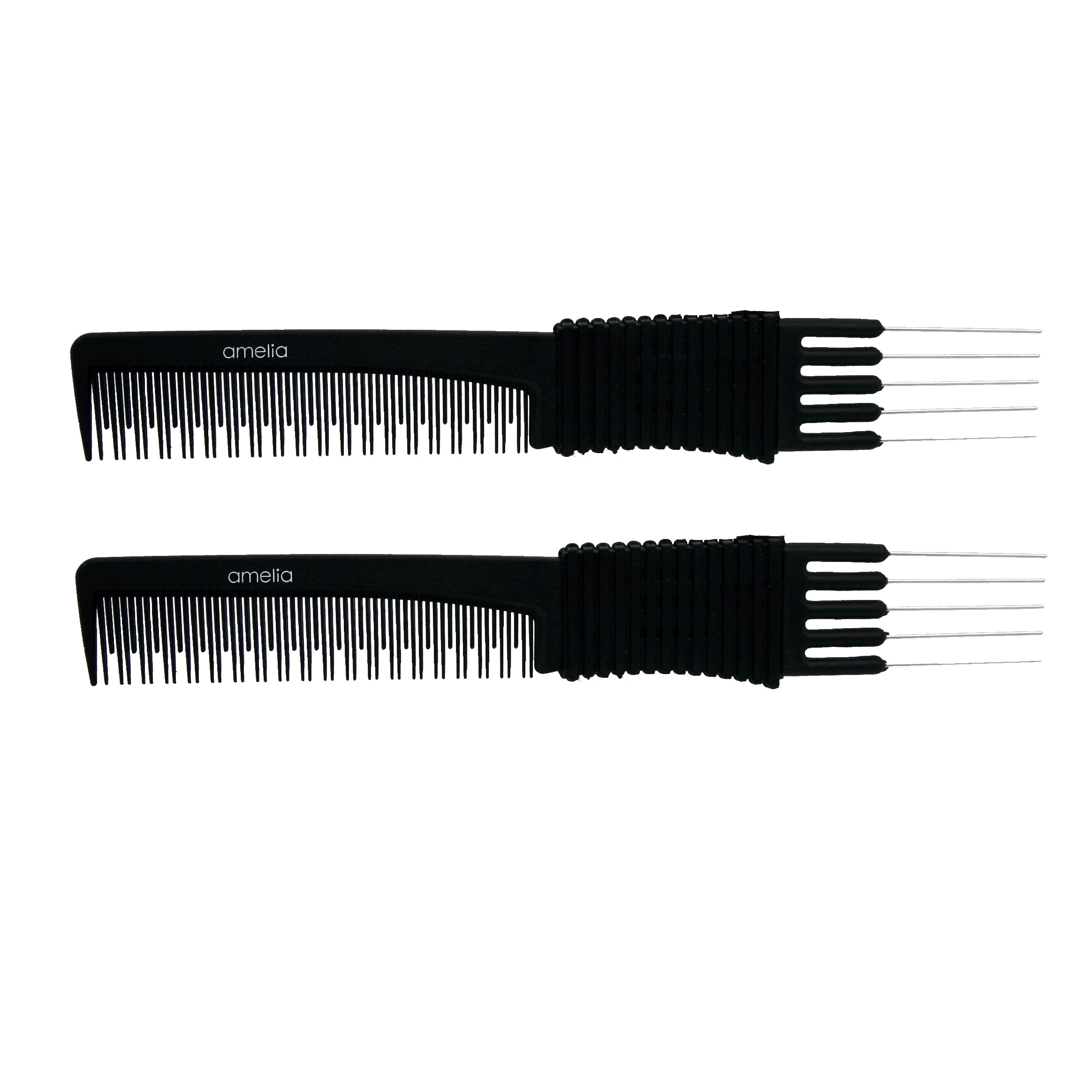7.75in, Carbon, Stainless Lift/Tease Comb (2 Pack) - Walmart.com