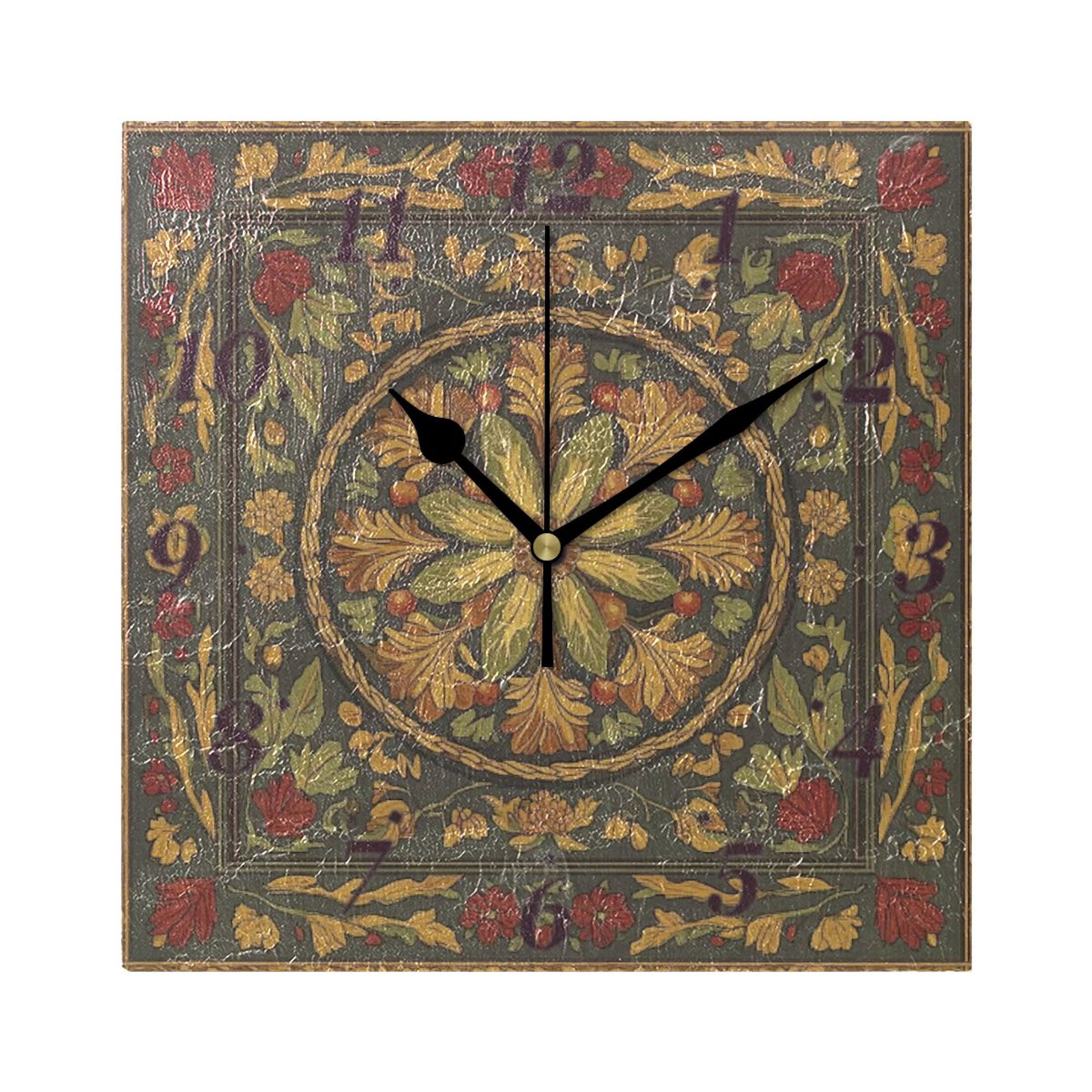 Harvest Abundance Wall Clock Square Clock Decoration Creative Clock ...