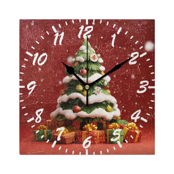 7.78in Square Artistic Wall Clock Dual-Purpose Tabletop & Hanging Decor ...