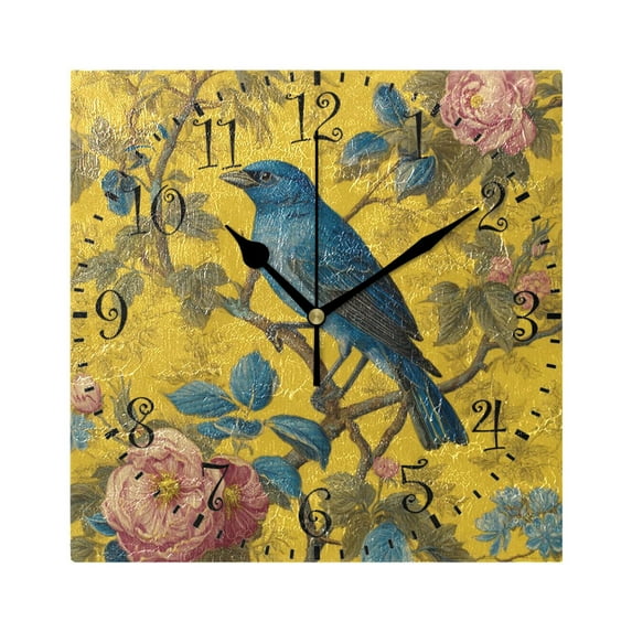 7.78in Square Artistic Wall Clock Dual-Purpose Tabletop & Hanging Decor ...
