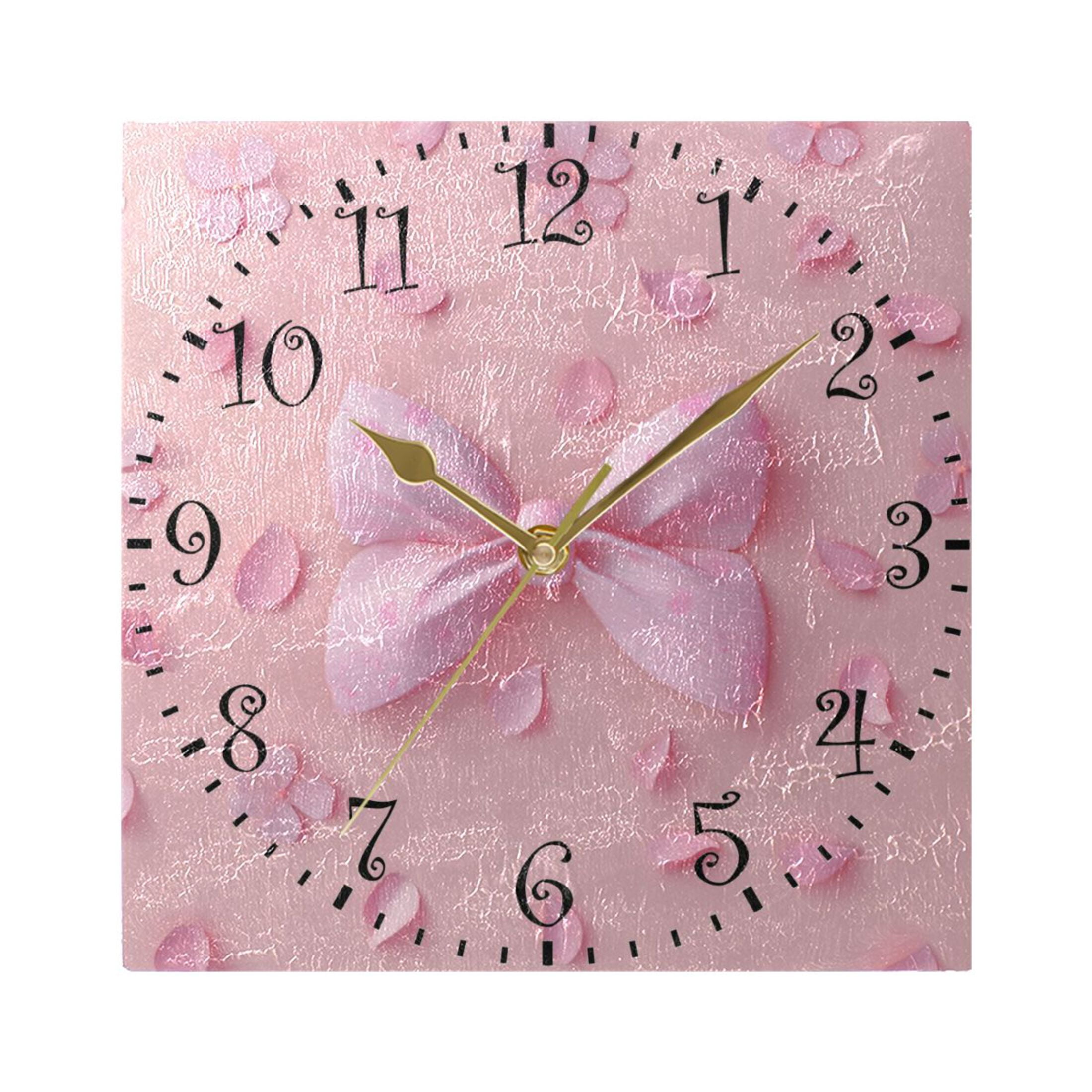 7.78in Square Artistic Wall Clock Dual-Purpose Tabletop & Hanging Decor ...