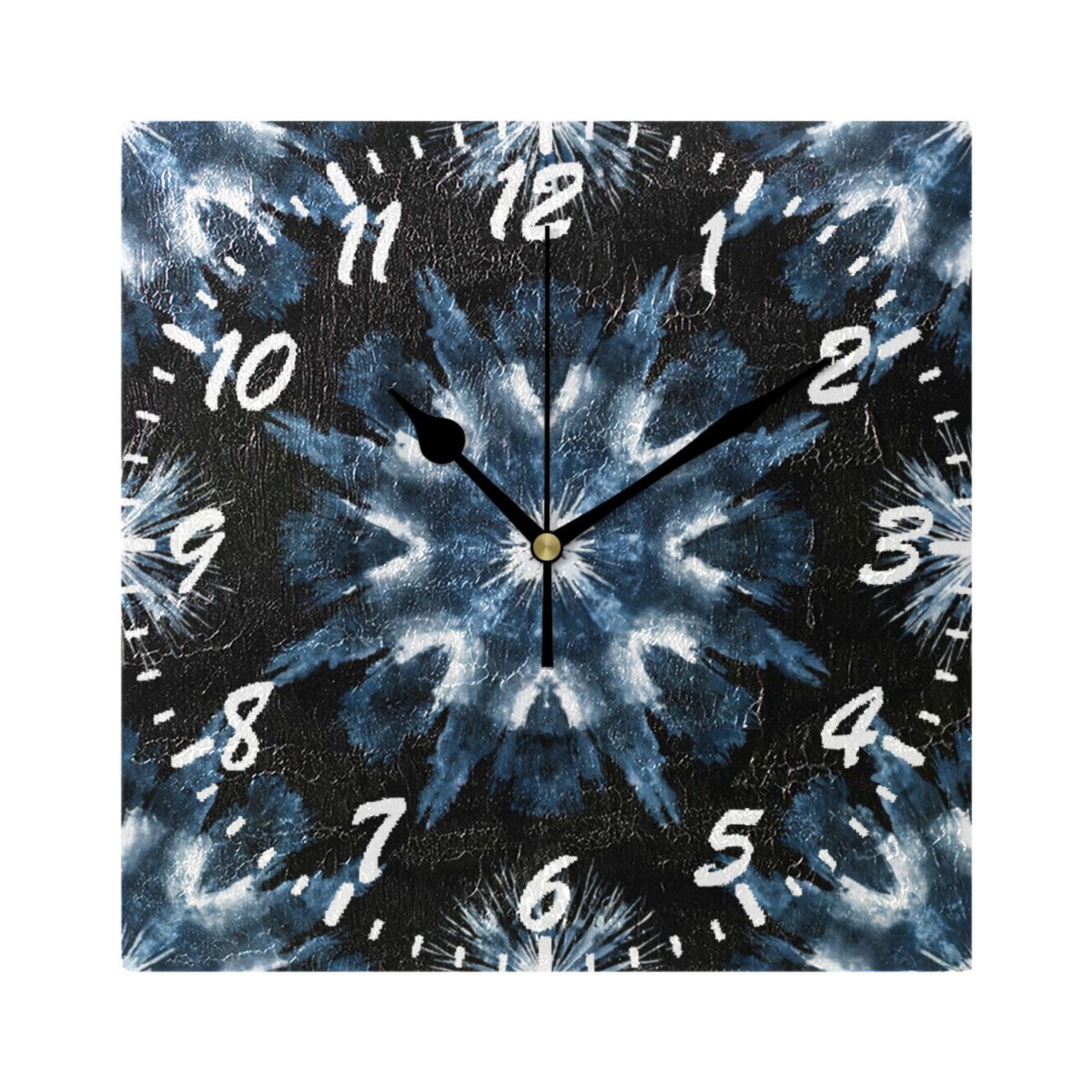 7.78in Square Artistic Wall Clock Dual-Purpose Tabletop & Hanging Decor ...