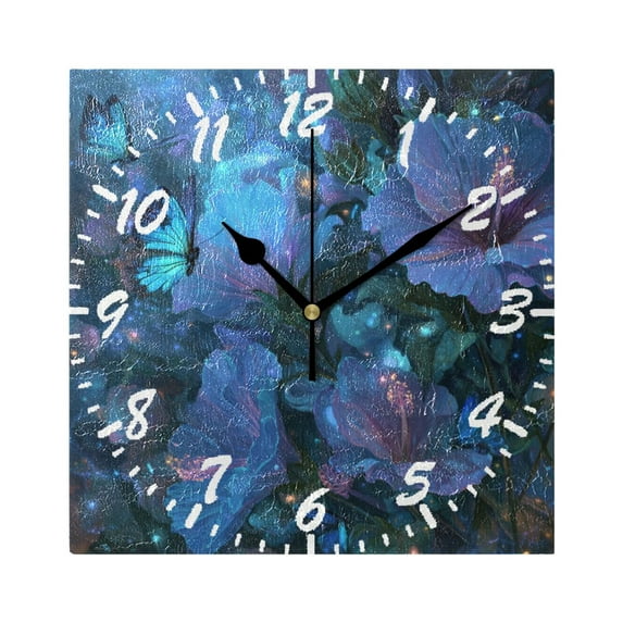 7.78in Square Artistic Wall Clock Dual-Purpose Tabletop & Hanging Decor ...
