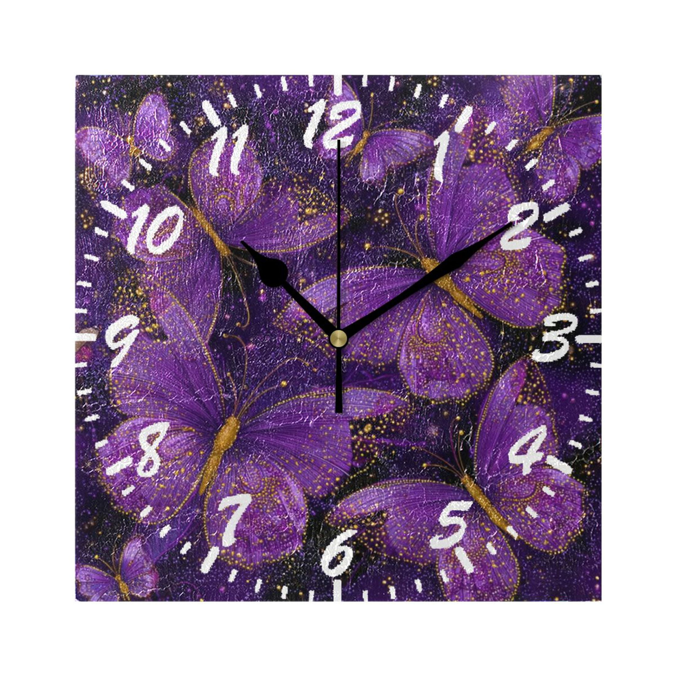 7.78in Square Artistic Wall Clock Dual-Purpose Tabletop & Hanging Decor ...