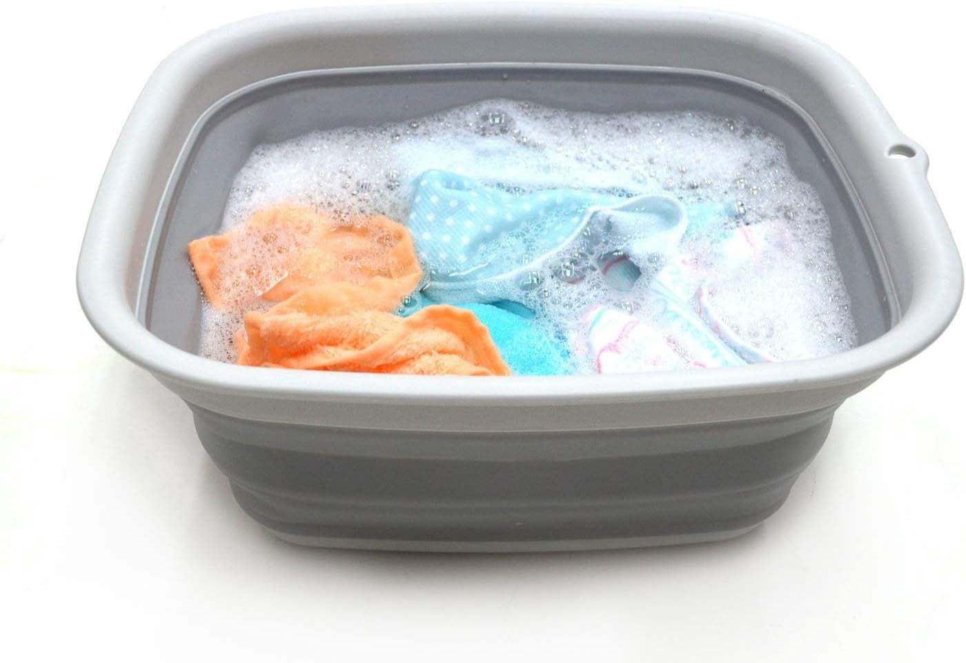 7.7L (2 Gallon) Collapsible Tub - Foldable Dish Tub - Portable Washing ...