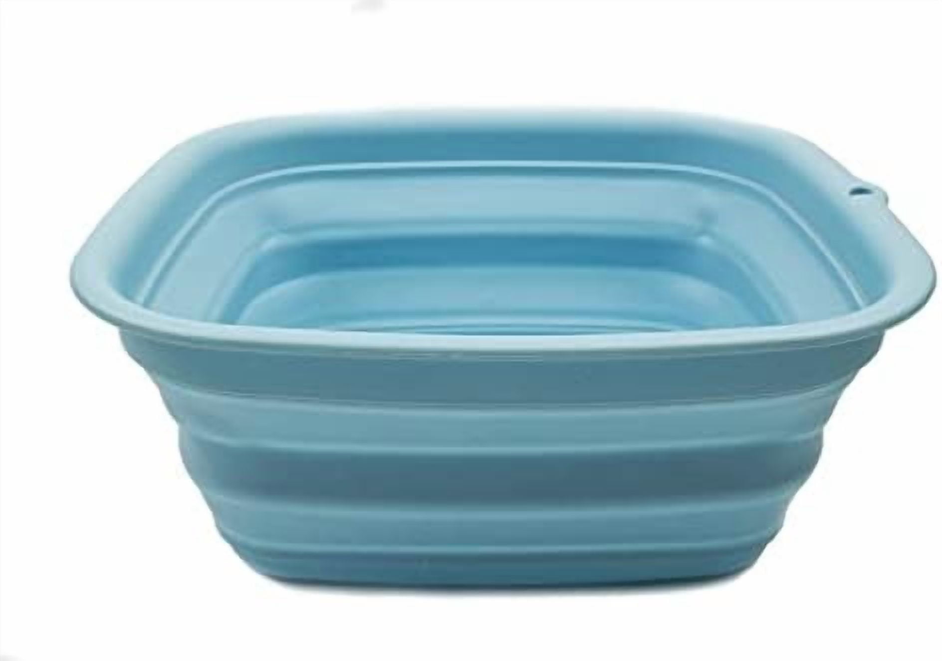 7.7L (2 Gallon) Collapsible Tub - Foldable Dish Tub - Portable Washing ...