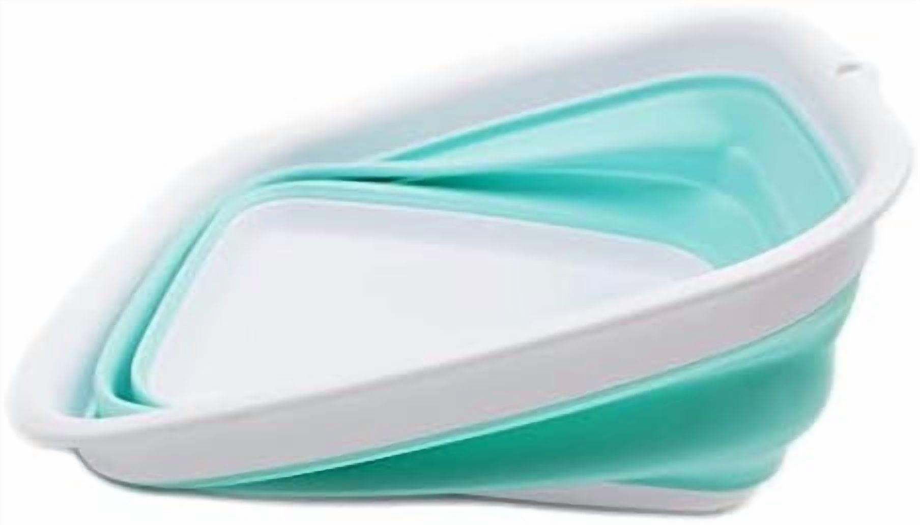 7.7L (2 Gallon) Collapsible Tub - Foldable Dish Tub - Portable Washing ...