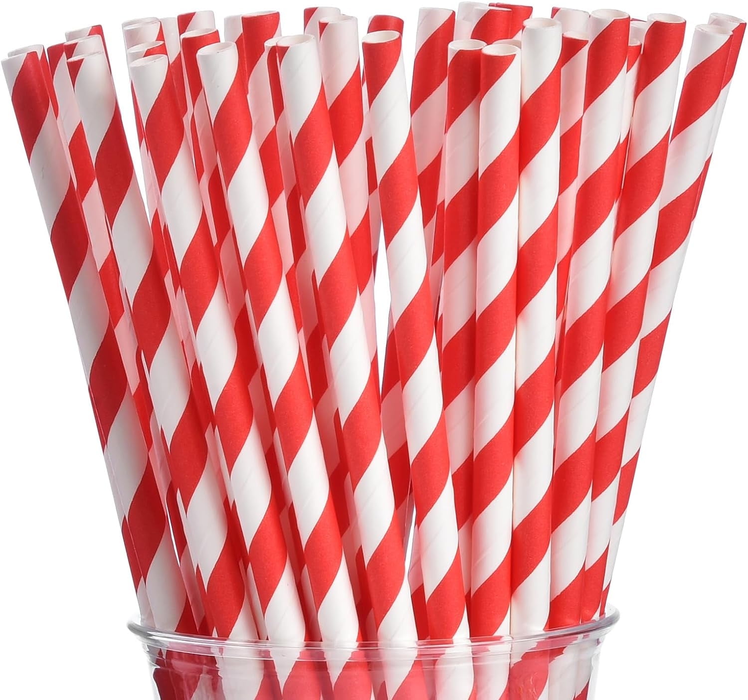 7.7x0.2In Paper Straws,100Pcs Biodegradable Paper Straws for Drinking ...