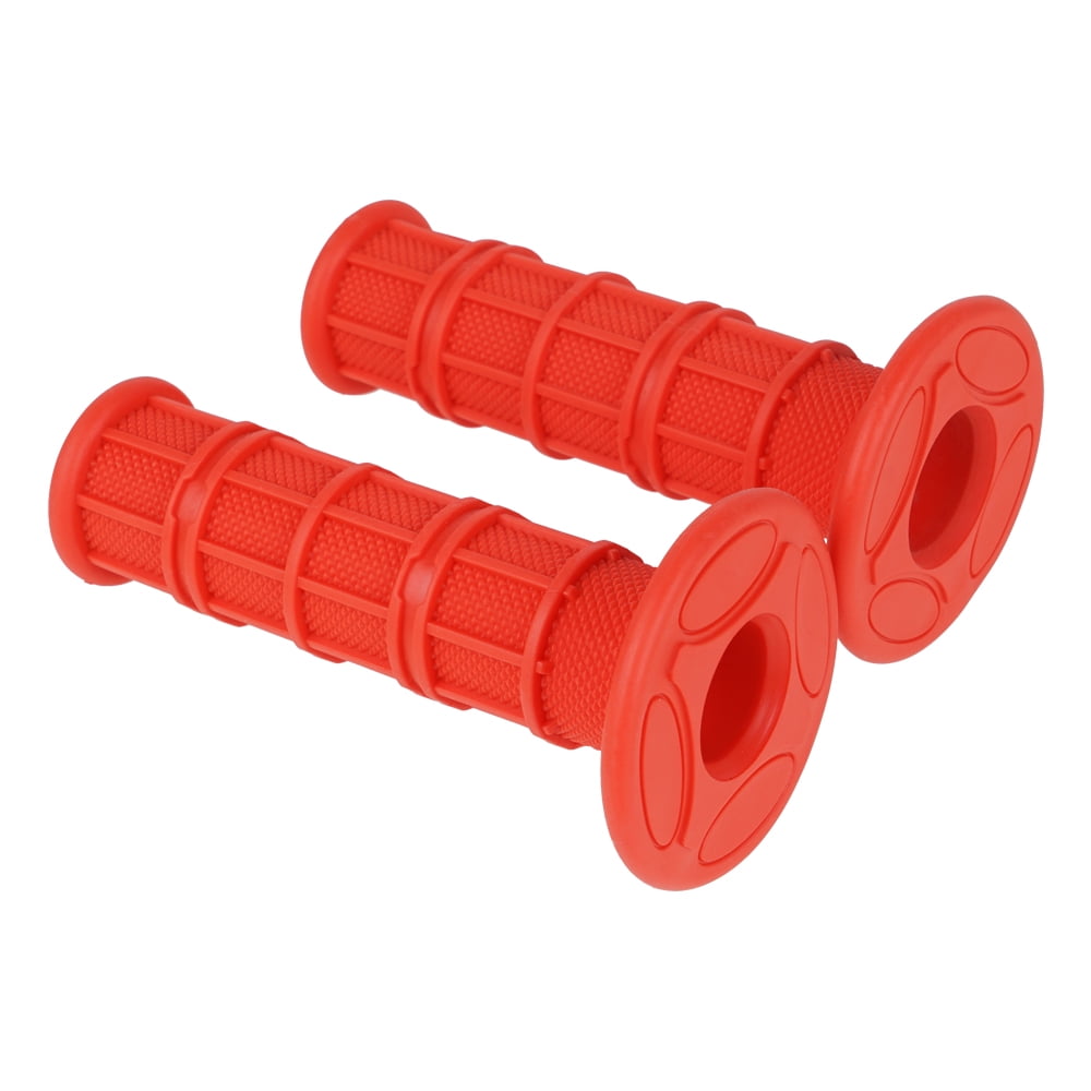7/8"&1" Universal Black Soft Rubber Hand Grips For MX Pit Dirt Bike ...