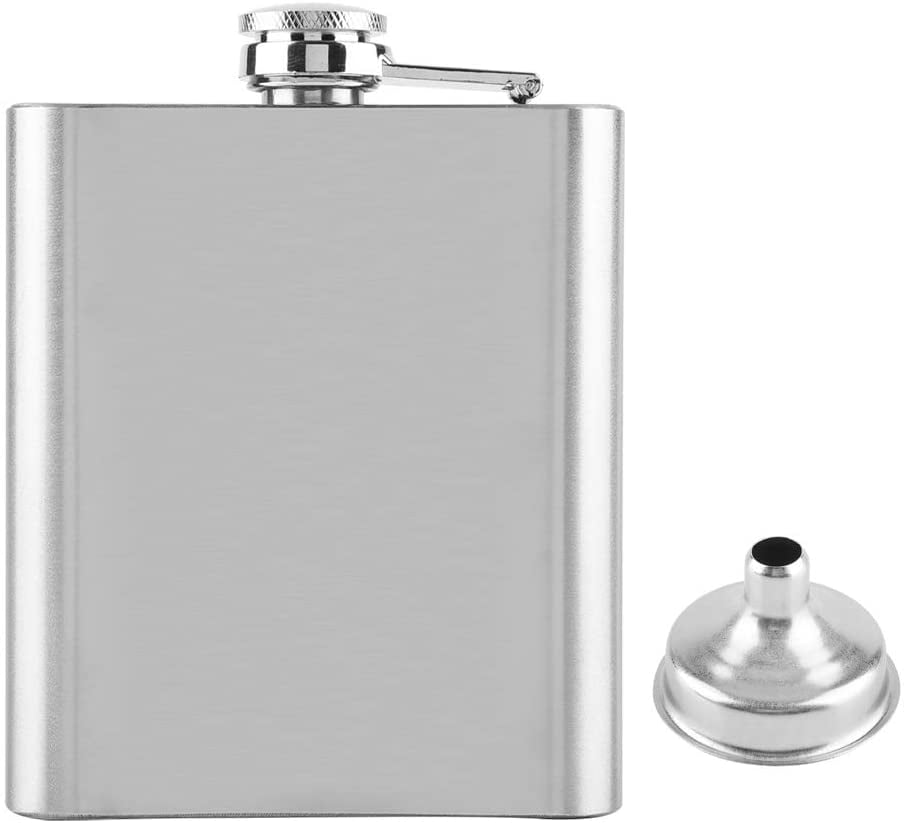 7/8/10oz Leak Proof Stainless Steel Hip Flasks with Flask Funnel for ...