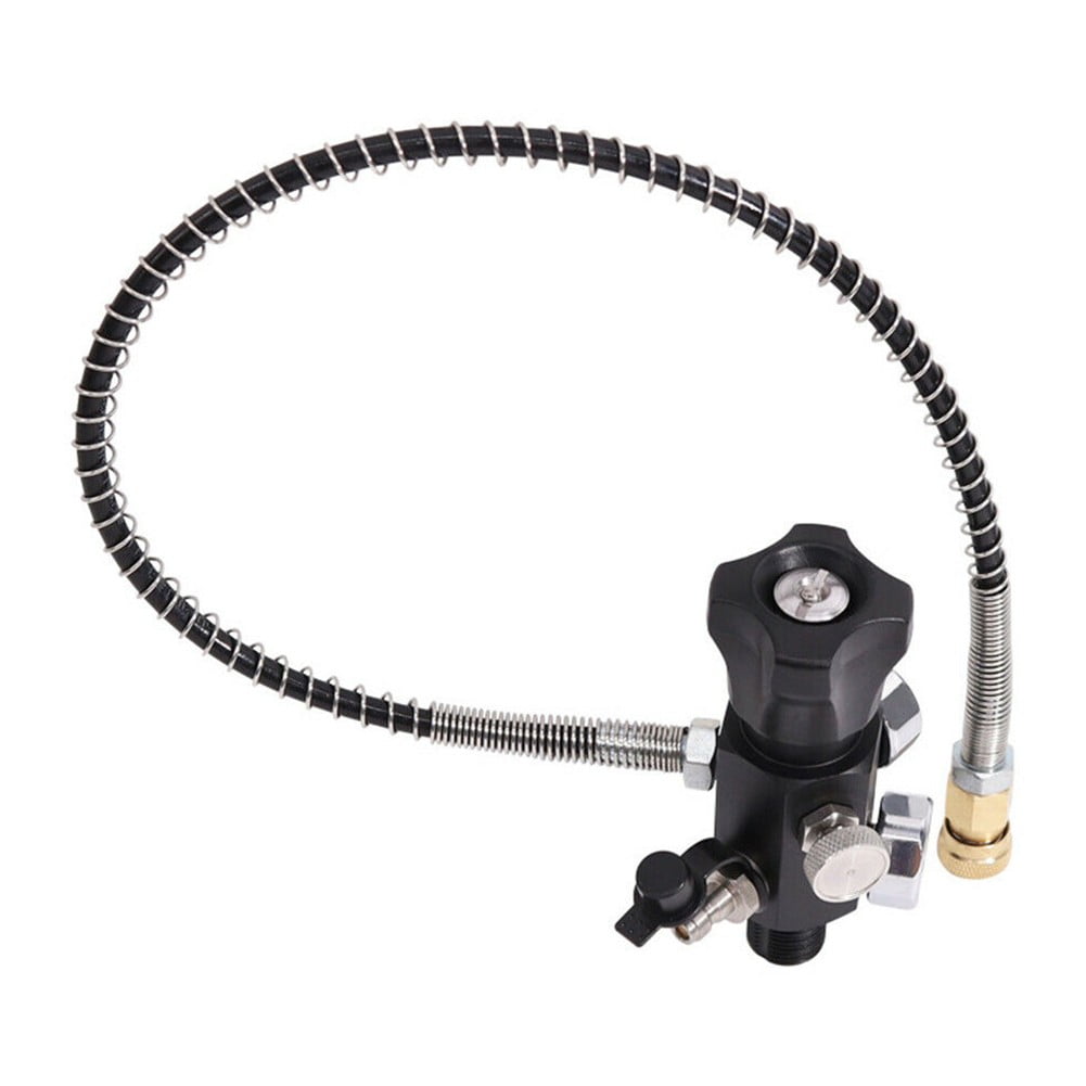 7/8-14Unf Pcp Tank Dual Gauge Charging Valve Refill Adapter with Hose ...