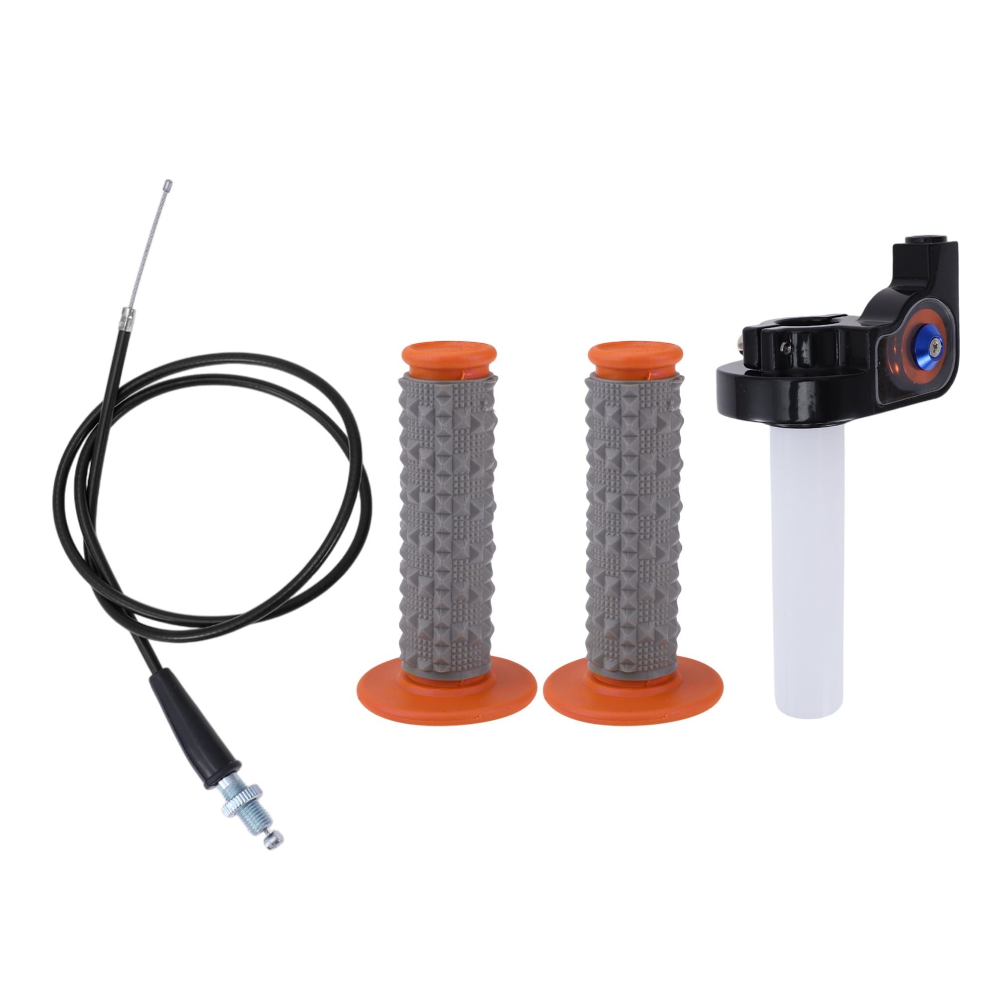 7/8" 22mm 15/16" 24mm Motorcycle Hand Grips Cover Kit Rubber Handlebar ...