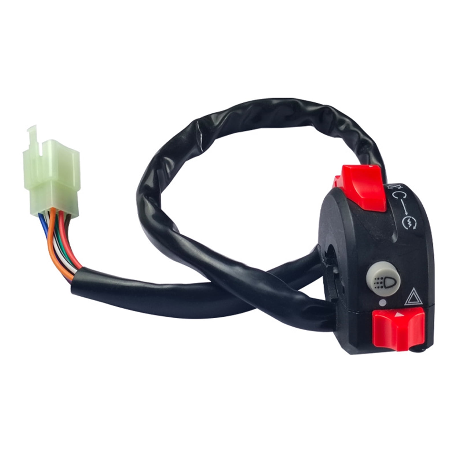 7/8'' 22mm Motorcycle Control Button Motorbike Headlight Warning Light ...