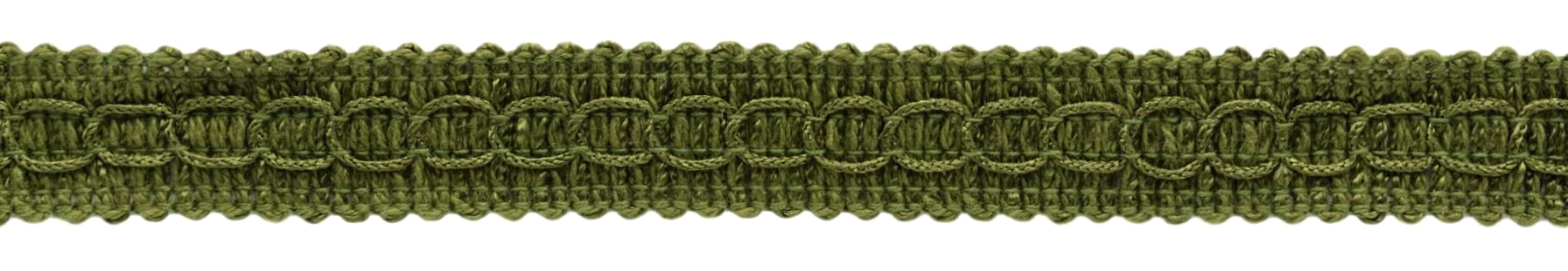 7/8" (2cm) Basic Solid Collection Gimp Braid Trim # 0078SGC, Dark Olive ...