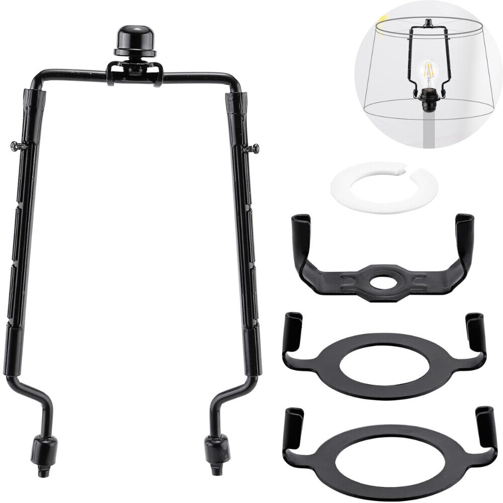 7 8 9 10 Inch Adjustable Lamp Shade Harp Holder Kit For Table & Floor ...