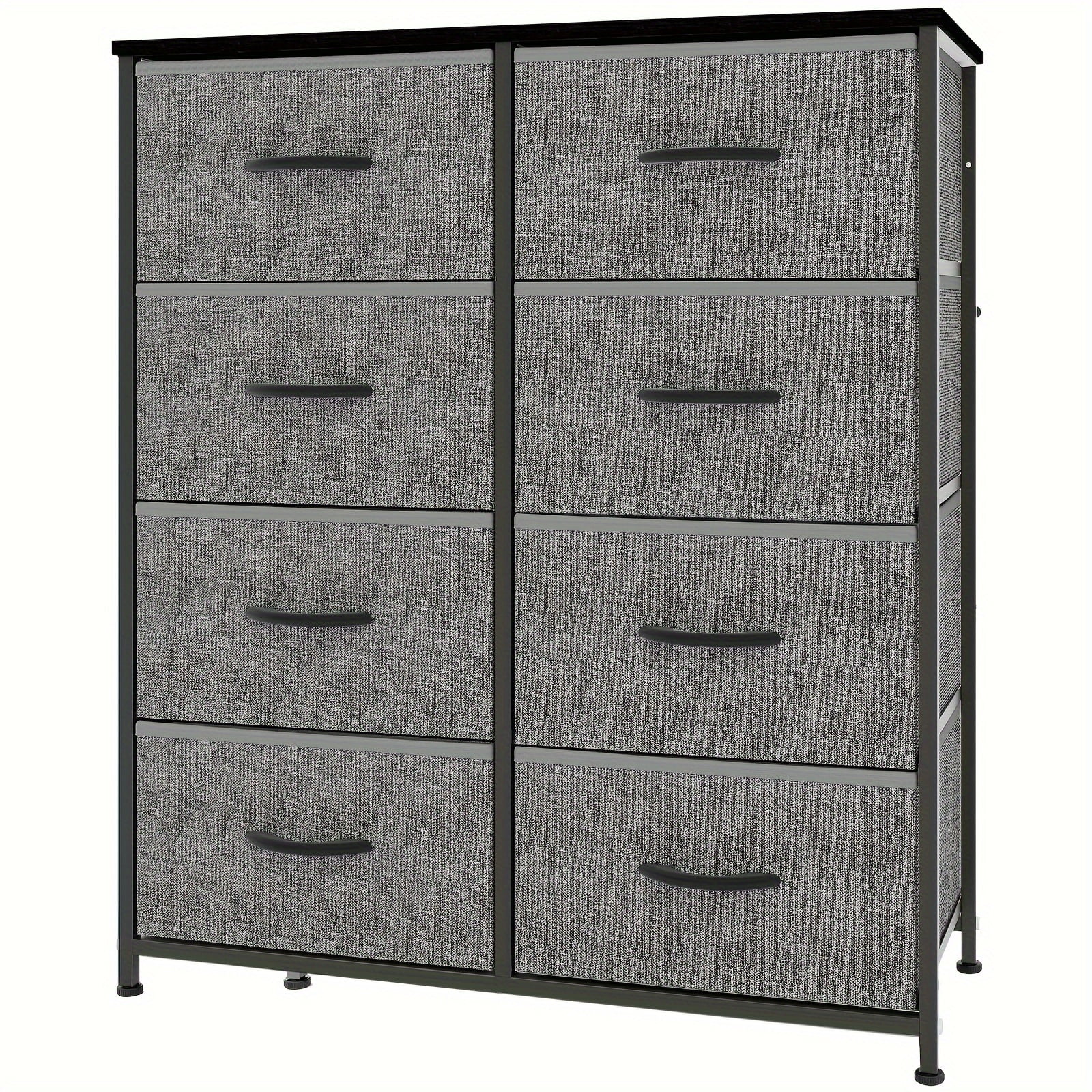 7/8/9-Drawer Fabric Storage Cabinet - Wooden Top Dressing Table - Tall ...