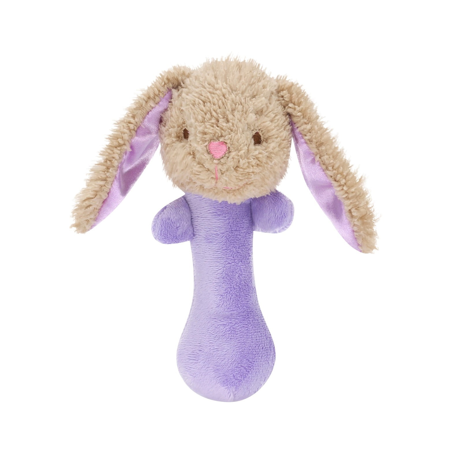 7.8"Adorable Bunny Plush Baby Teether and Rattle - Hand Grab Sensory ...
