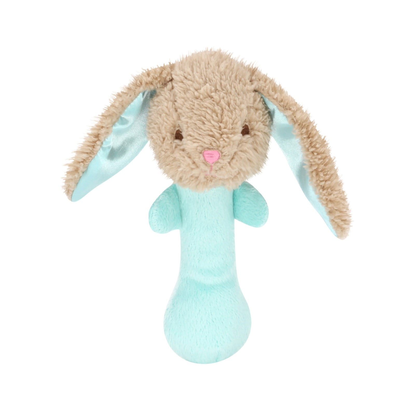 7.8" Baby Bunny Teething Toy with Rattle - Soft Plush Handheld Sensory ...