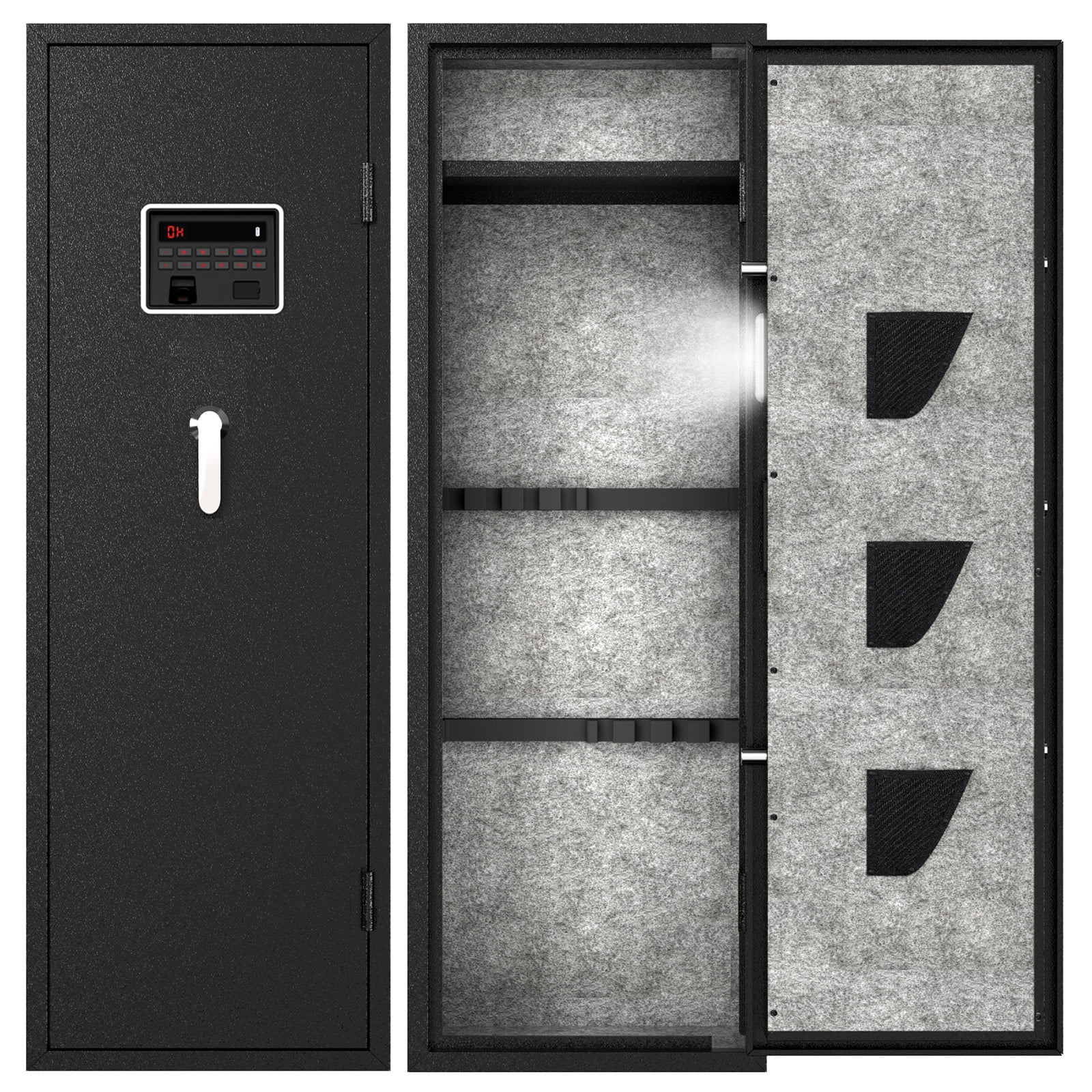 7-8 Biometric Gun Safe Rifle for Home, Fingerprint Gun Safes for Rifles ...
