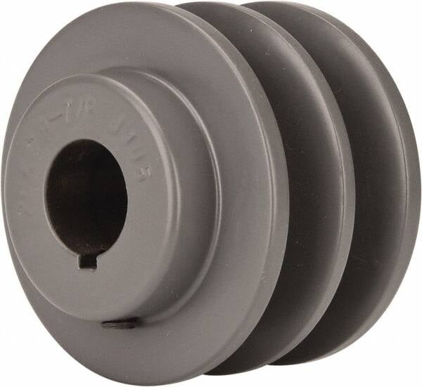 7/8" Bore Diam, 2.95" OD, Finished Bore Two Groove Sheave - Walmart.com