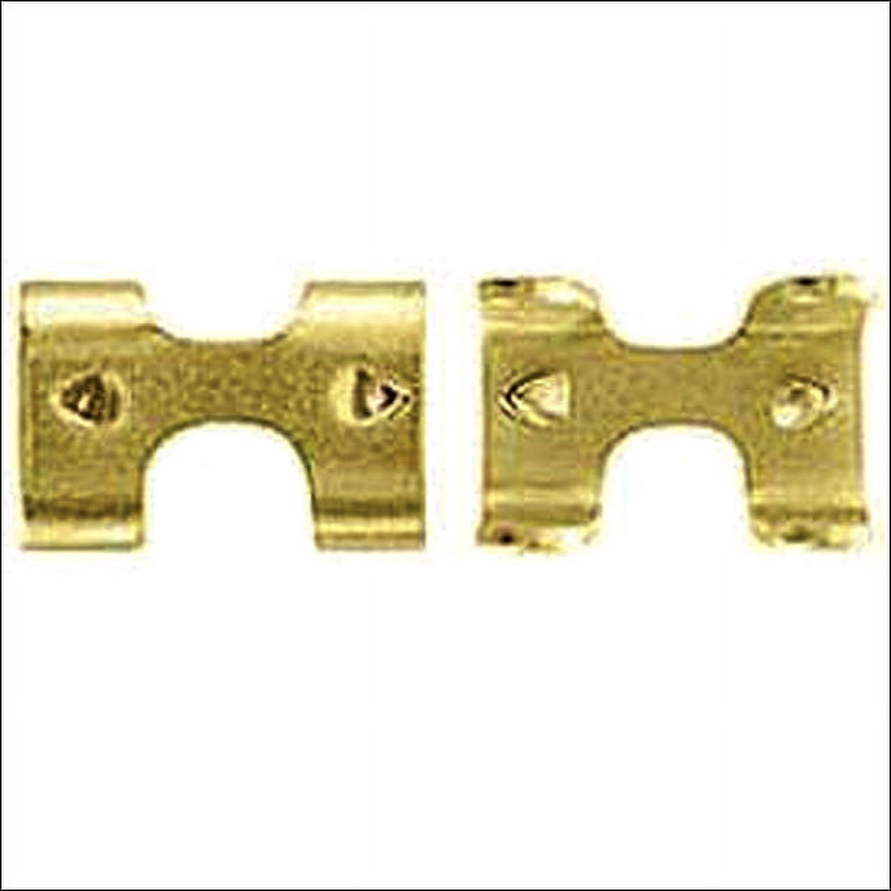 7/8" Brass Plated Stamped Steel Rope Clamp Horse Western Saddle 8 Pcs ...