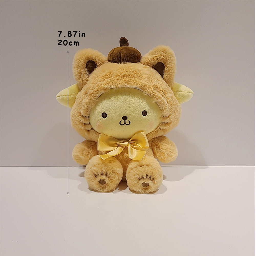 7.8" Cartoon Yellow Pompompurin Plush Toy, Kuromi Cute Plush Doll Girls ...