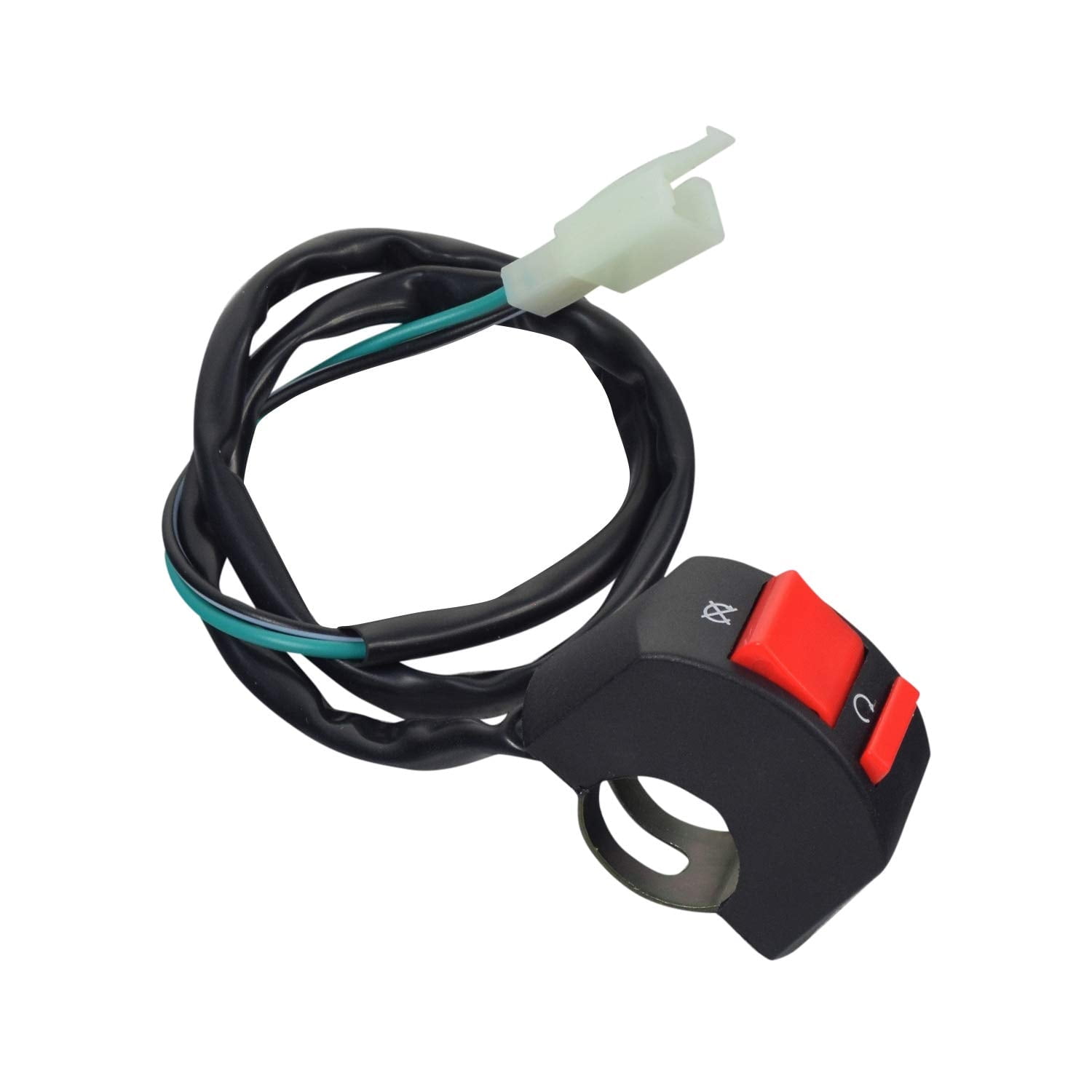 7/8" Handlebar On-Off Kill Switch 12V for Scooter ATV Dirt Pit Bike ...