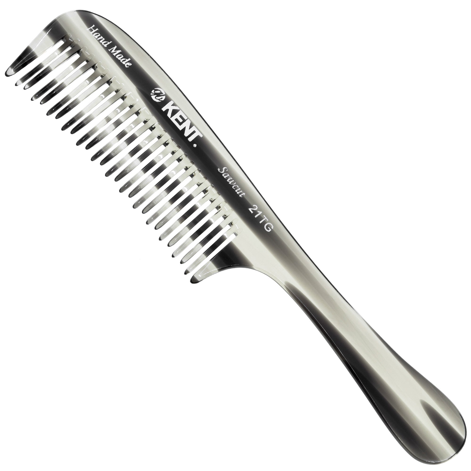 Kent 21T 8 Inch Large Hair Detangling Comb, Wide Teeth for Thick Curly ...