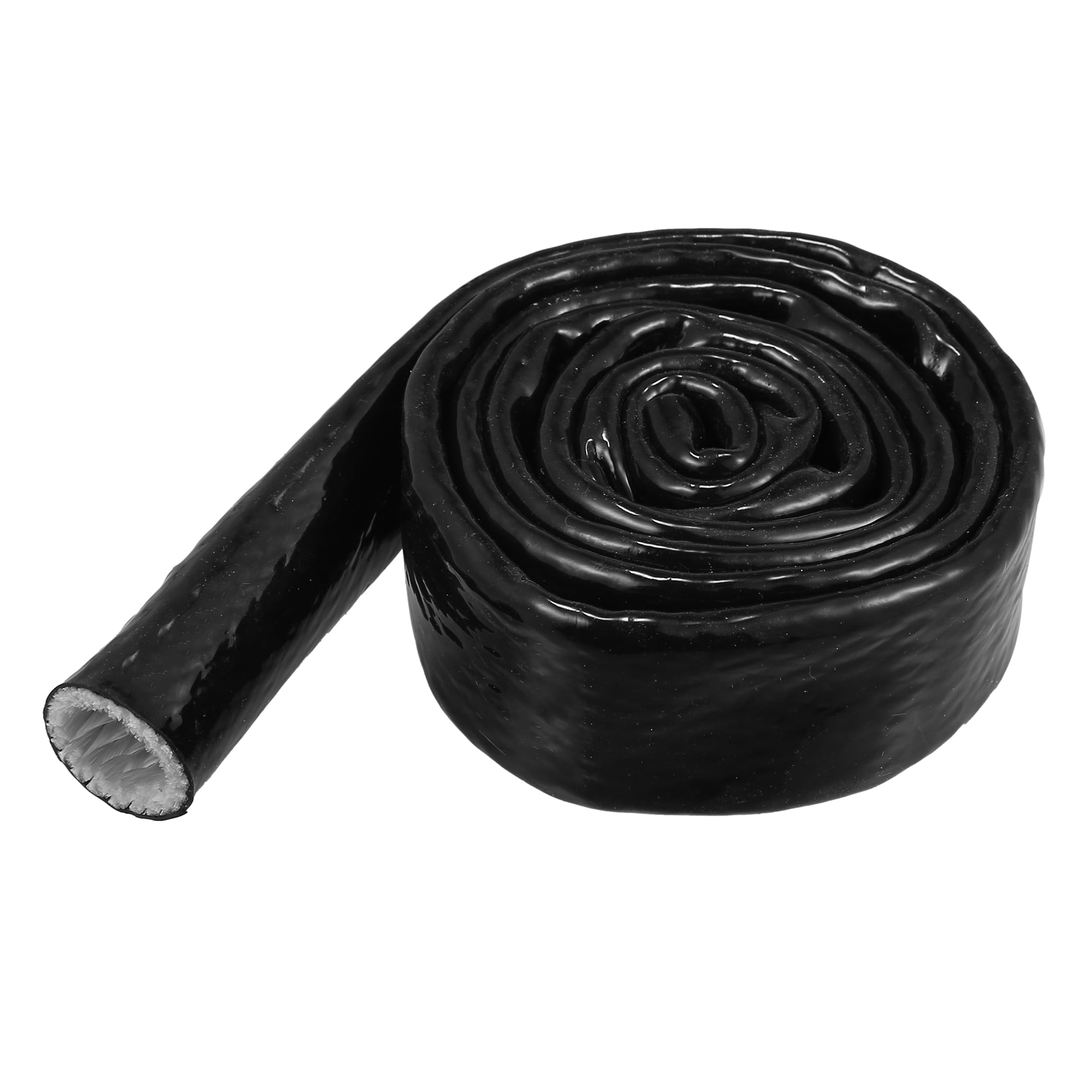 7/8" IDx5FT Heat Shielded Fire Sleeve Silicone Coated Fiberglass Tape ...