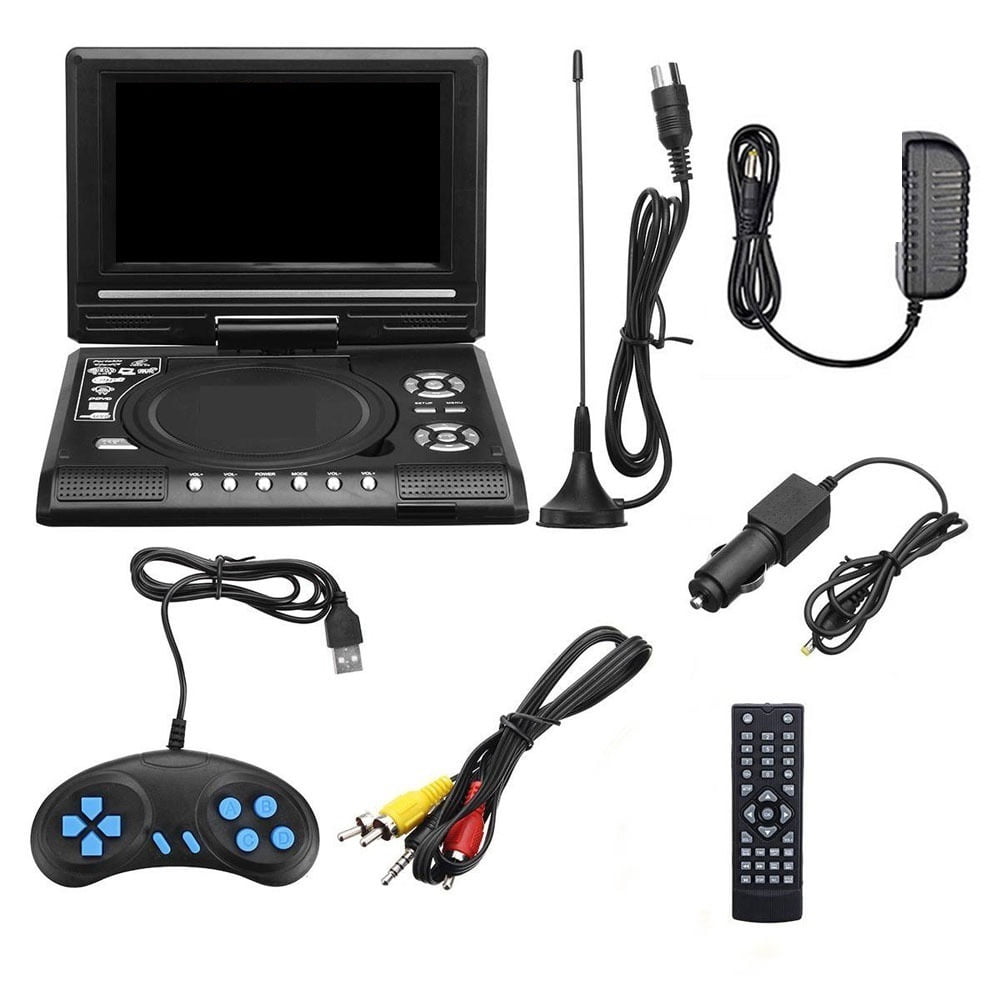 7.8 Inch 16:9 Widescreen DVD Player 270° Rotatable LCD Screen Home Car ...