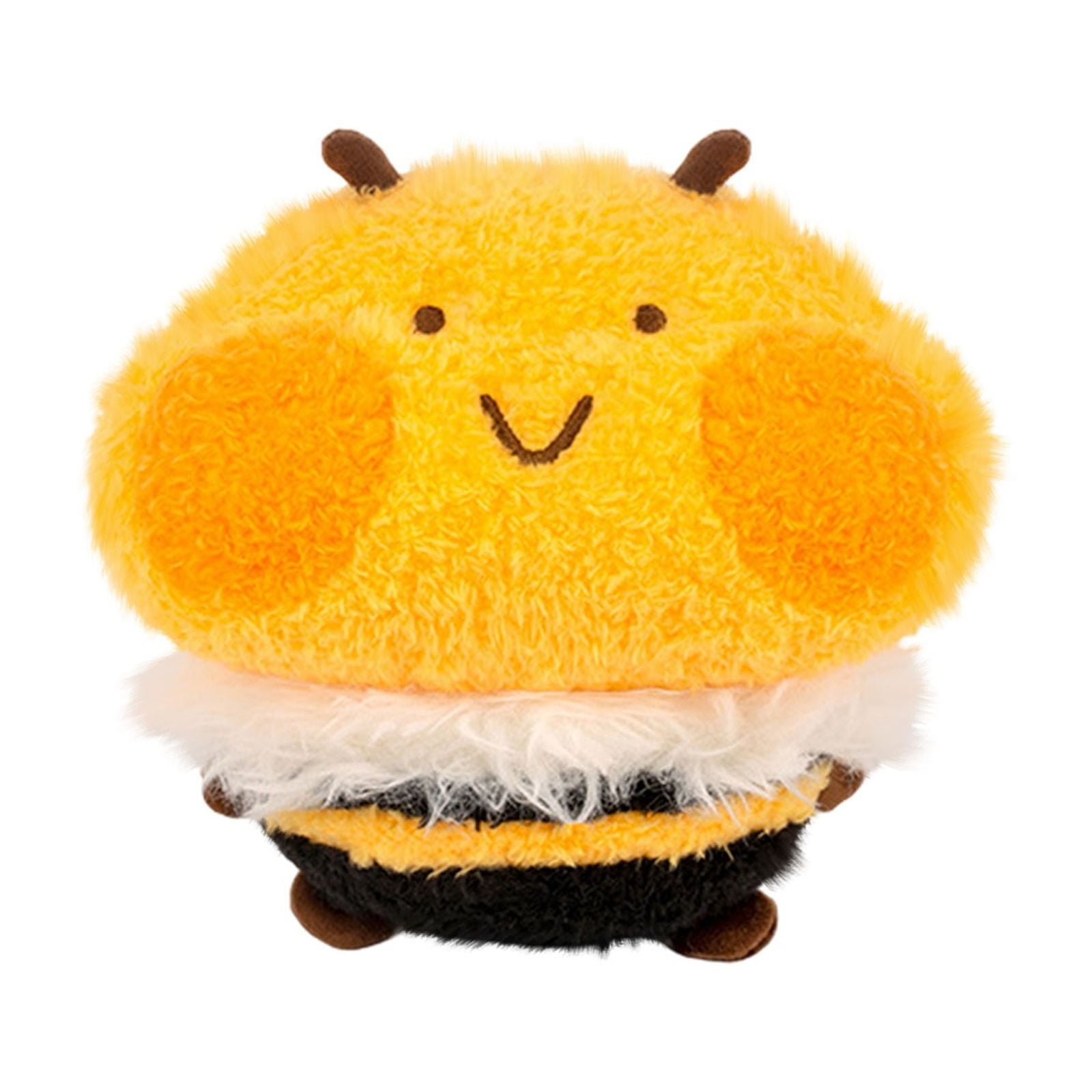 7.8 Inch Cute Bumblebee Stuffed Animal with Smile Face Honey Bee ...