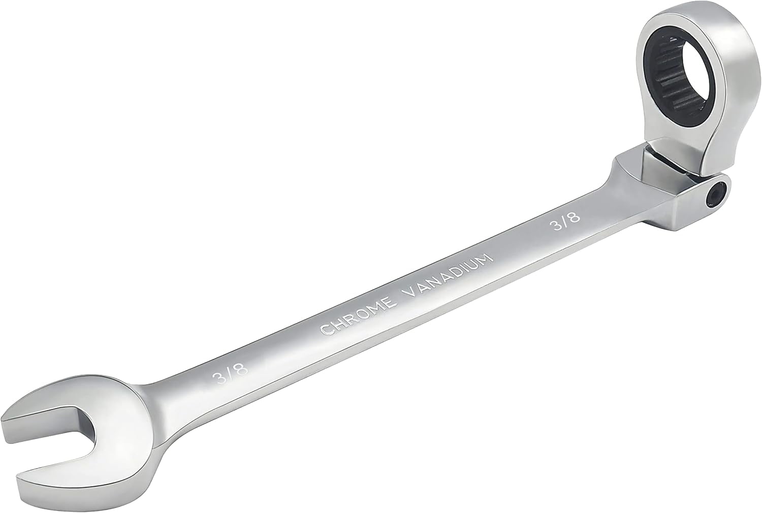 7/8 Inch Flex-Head Ratcheting Combination Wrench SAE 72 Teeth 12 Point ...