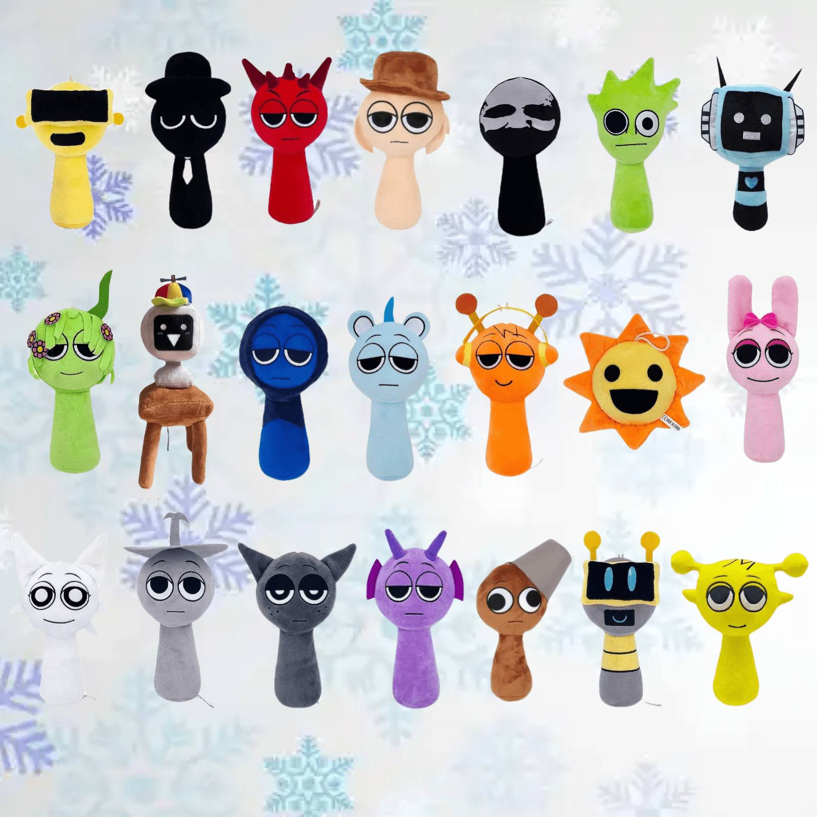 7.8 Inch Sprunki Game Plush Toys: Realistic Stuffed Figures for Fans of ...