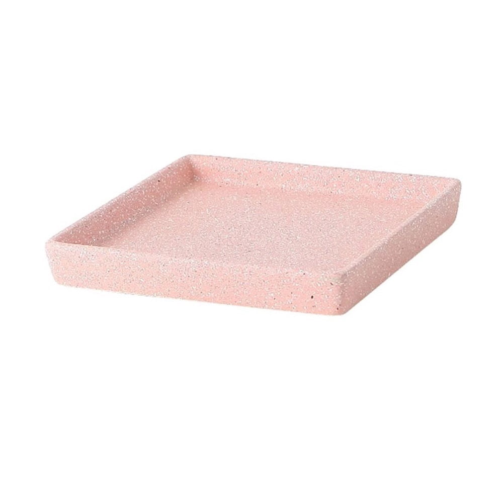 7.8 Inch Square Ceramic Plant Saucer Drip Tray, Plant Drainage Tray for ...