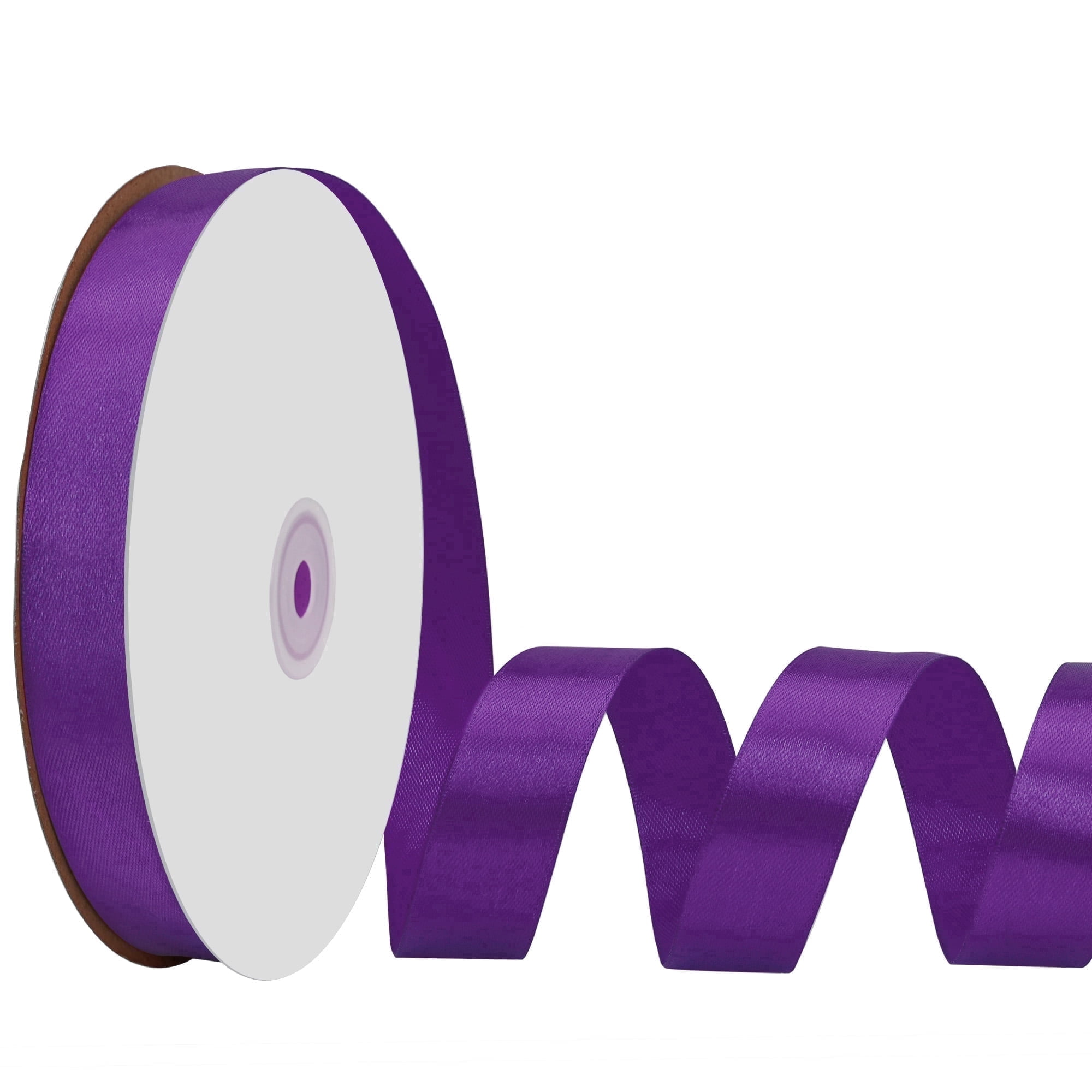 THEGLY Purple Satin Ribbon 7/8 Inch x 100 Yards, Gift Wrapping Ribbon ...