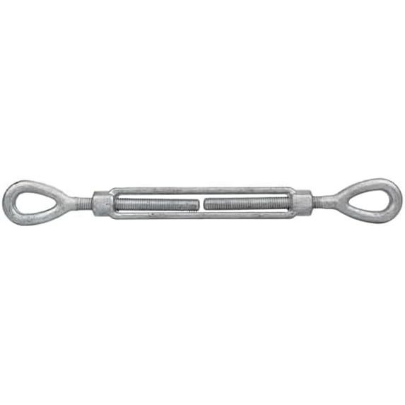7/8 Inch x 12 Inch Eye and Eye Galvanized Turnbuckle, Working Load ...