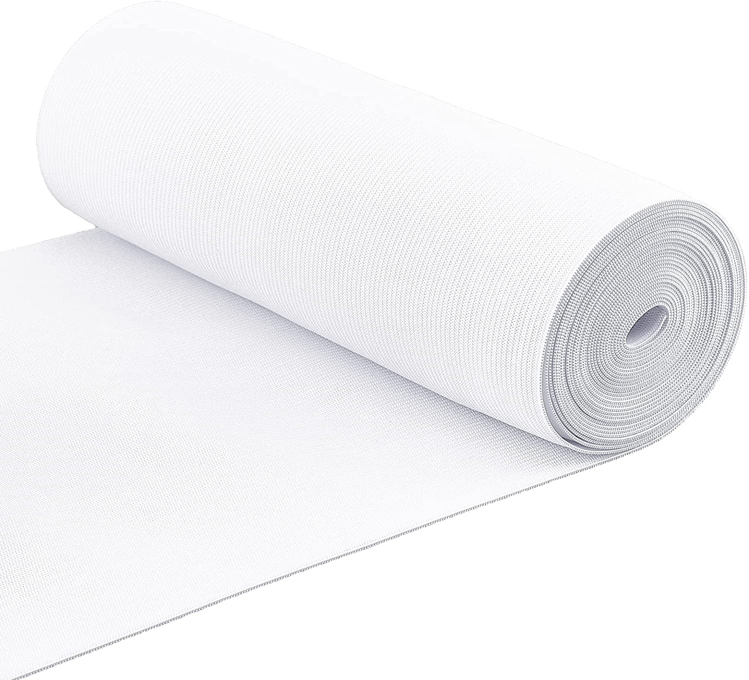 7.8 Inch x 4.35 Yard White Elastic Band Flat Stretch Strap Fabric Band ...