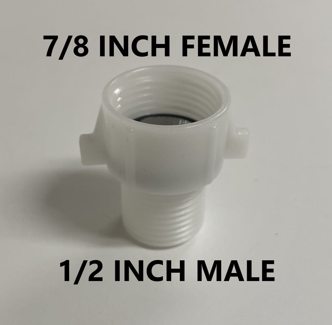 7/8" Male Pipe Adapter to 1/2" Female With Built in Strainer Screen By ...