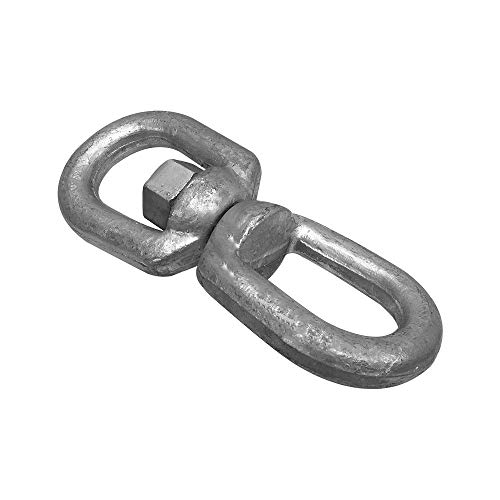 7/8" Marine Eye Eye Mooring Swivel Galvanized Steel Drop Forged 10,000 ...