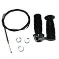 7/8" Mini Bike Throttle Assembly w/ Grips, 53" Cable, 3 Conduit Clips ...
